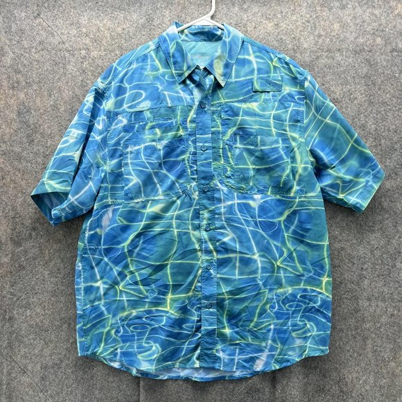 Reel Legends | Shirts | Reel Legends Shirt Men Large Adult Blue Casual ...